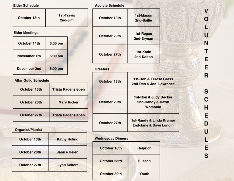 Divine Shepherd Lutheran Church and School – LCMS » Church Volunteer ...